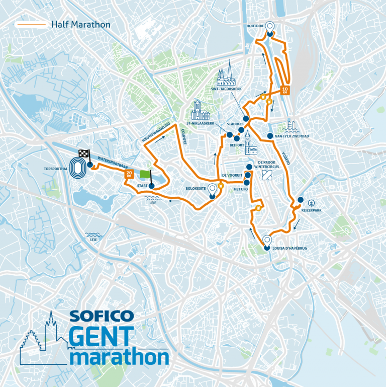 Parcours - Sofico Gent Marathon